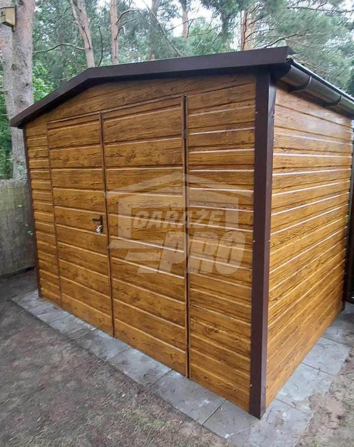 Kup Schowek domek ogrodowy 3x2m Brama dwuskrzydłowa rynny dach ...